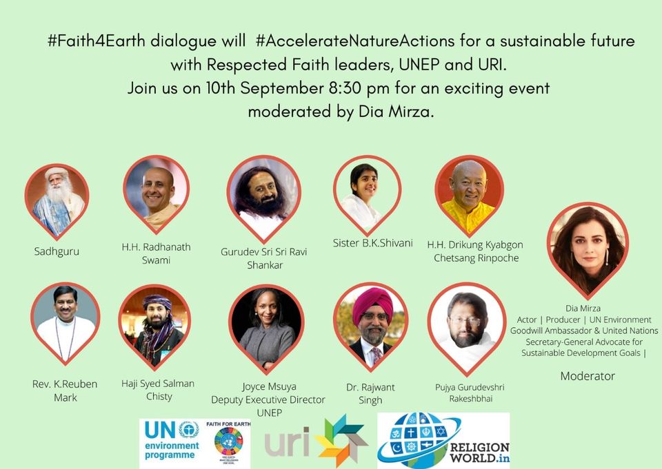 Indian Faith leaders coming together for Earth : UNEP Faith for Earth ...